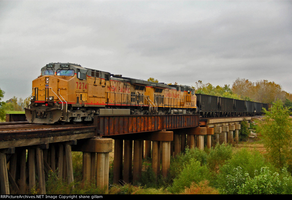 UP 7274 runs dpu with up 6996.
